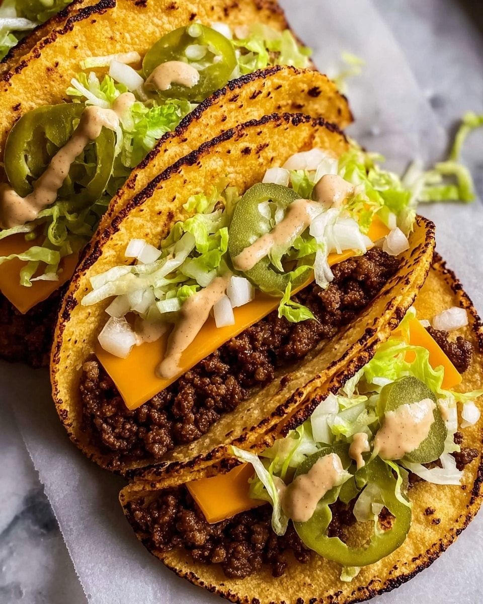 Smash Burger Tacos: Juicy & Crispy Flavor Explosion